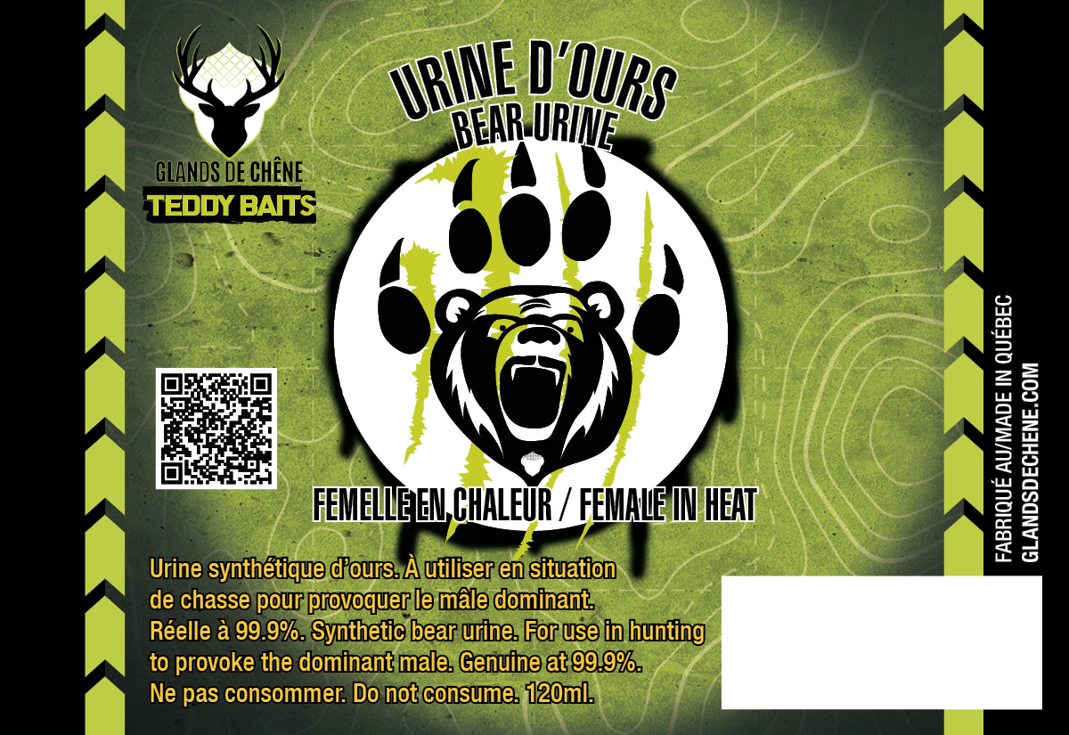 Urine d’ours – Femelle en chaleur – Les produits Glands de Chêne